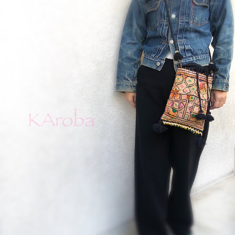 1点物 Zari刺繍2wayタイプバッグ《ey10a》 | KAroba