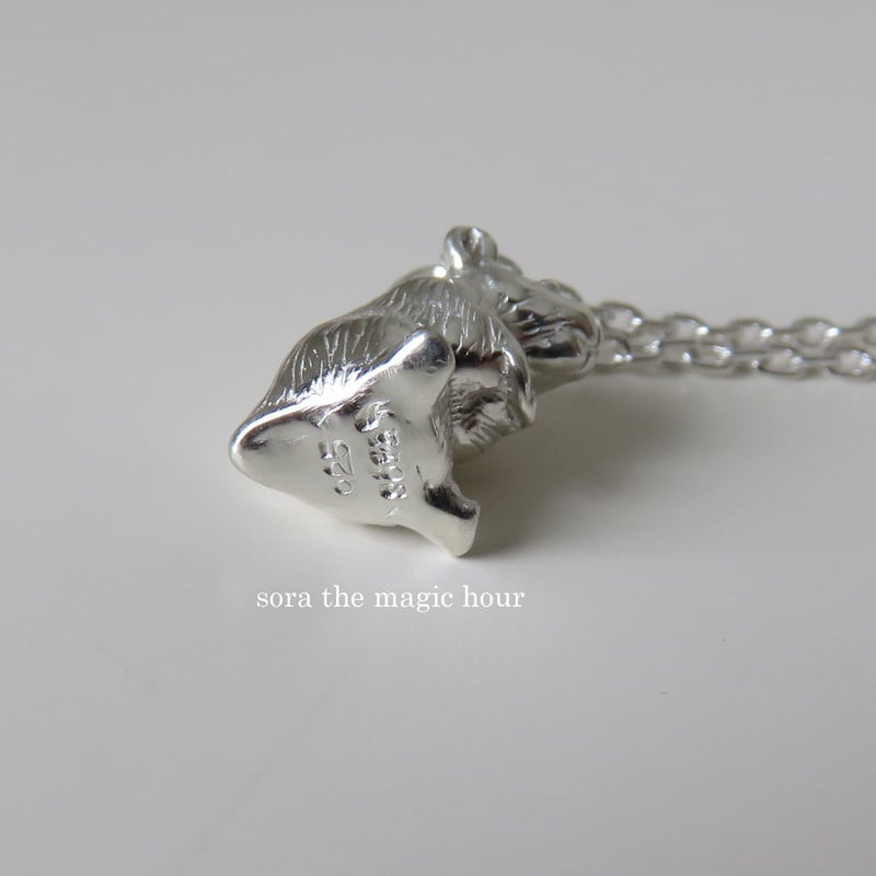 ハムスターのネックレス たっち silver925【受注生産】 | sora ハムスターのネックレス たっち silver925【受注生産】 | sora