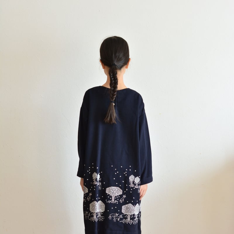 ミナペルホネン 21AW 】ZA3309P mori no hoshi “ワンピース” / ミナペルホネン 21AW 】ZA3309P mori no hoshi “ワンピース” /