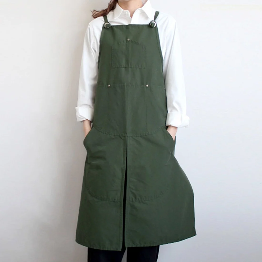 60/40CLOTH SPLIT APRON / OLIVE | NAPRON