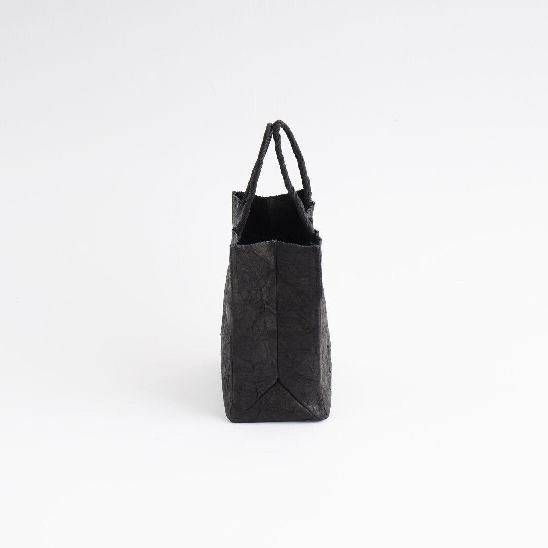 PAPER LEATHER TOTE BAG - S ( L.BROWN / BLACK ) ...