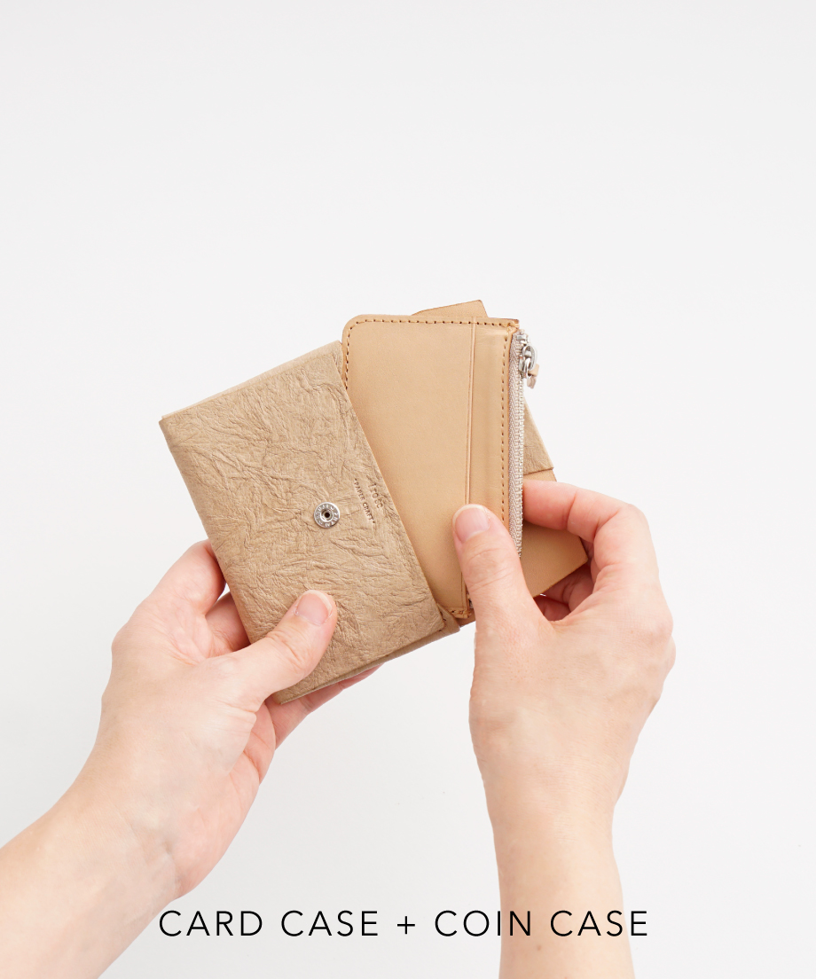 PAPER CARD CASE / WALLET ( L.BROWN / BLACK ) | ...