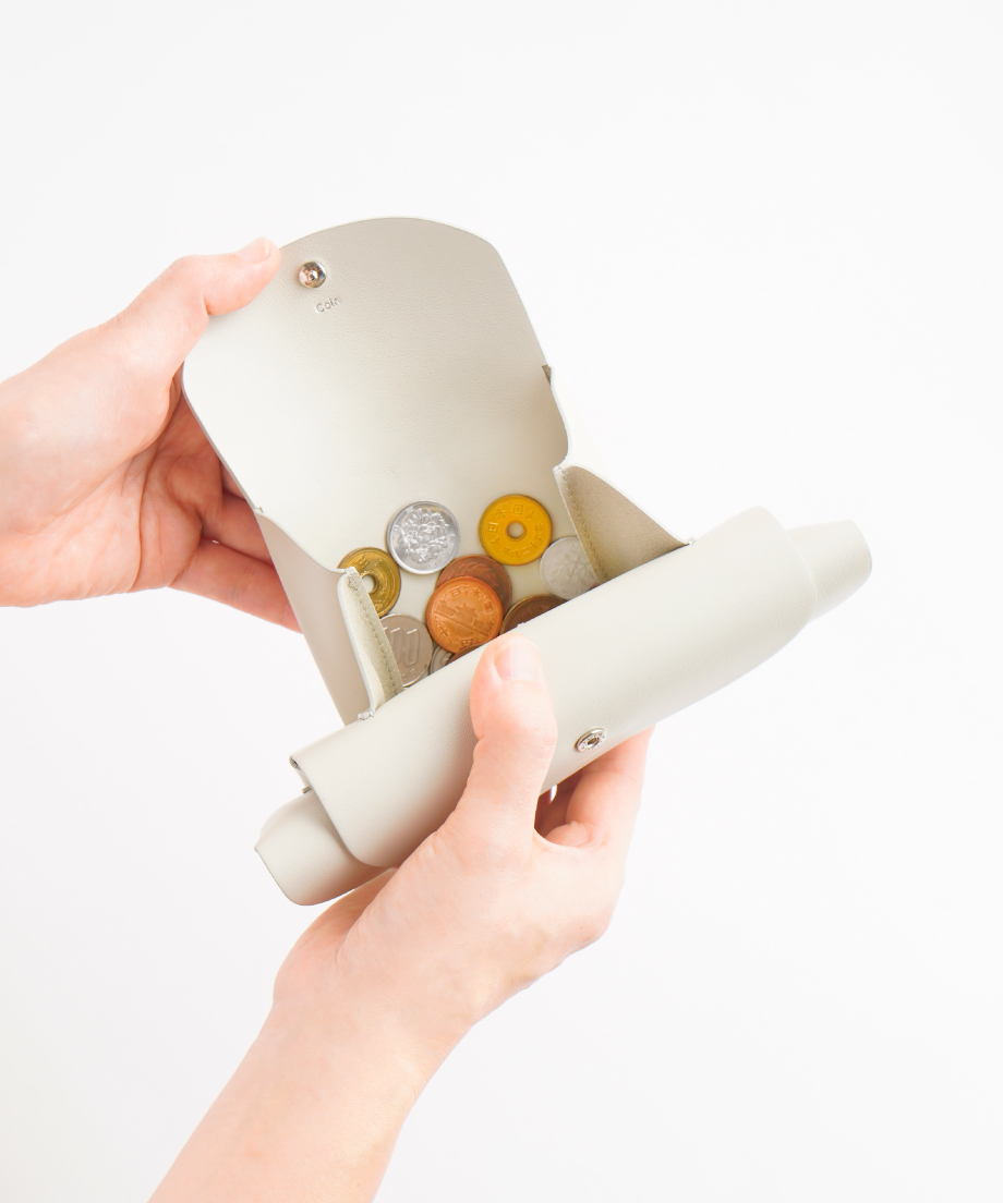 FOLD LONG WALLET ( ICE GRAY / BLACK ) | i ro s...