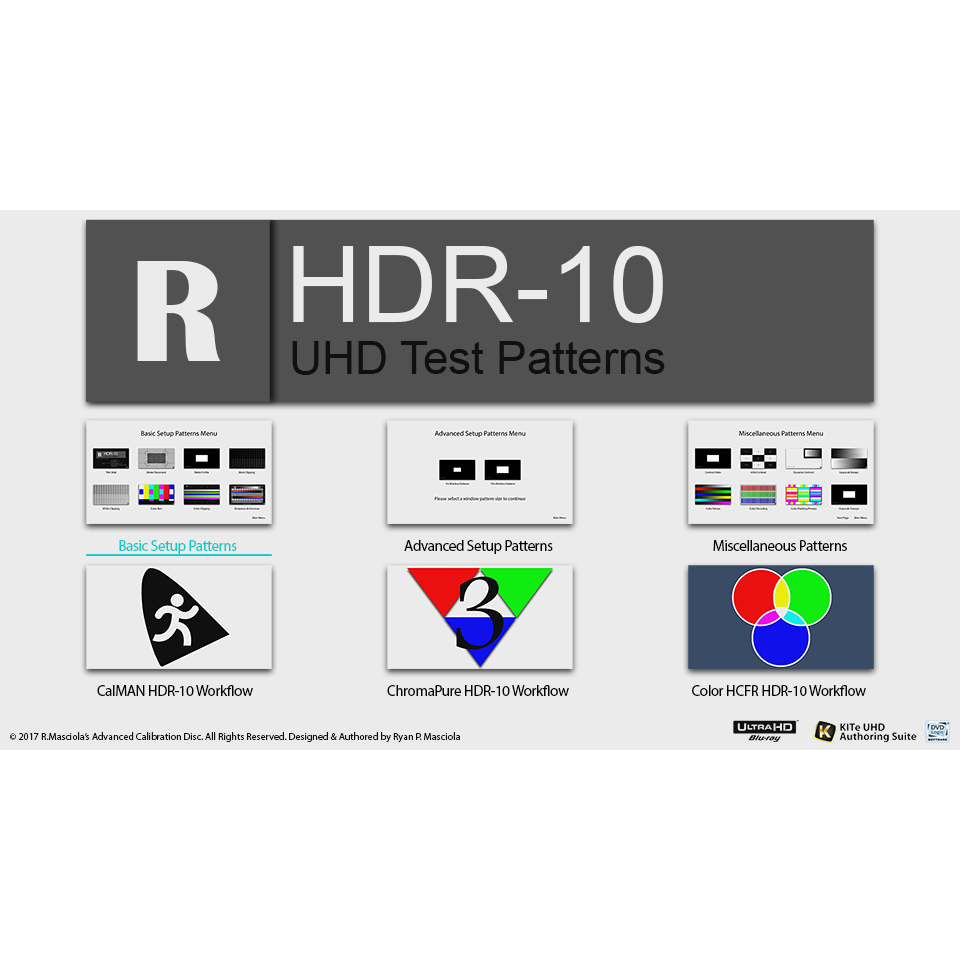 DVS UHD|HDR-10 Test Pattern Suite(MP4/TS) 「デジタル...