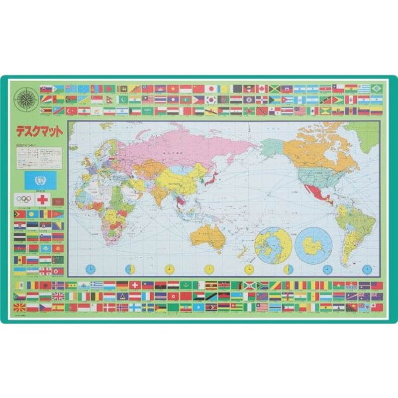 コンパクト学習マット 世界地図 サイズ:510X340X1.0 コンパクト学習マット 世界地図 サイズ:510X340X1.0
