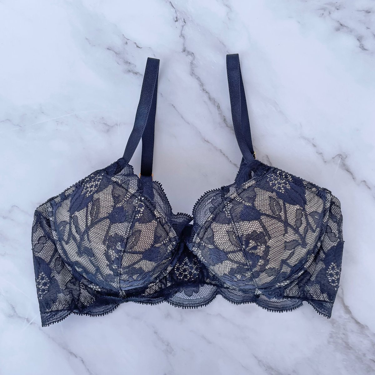 Protea Underwire Bra｜Navy | Lilipiache New York