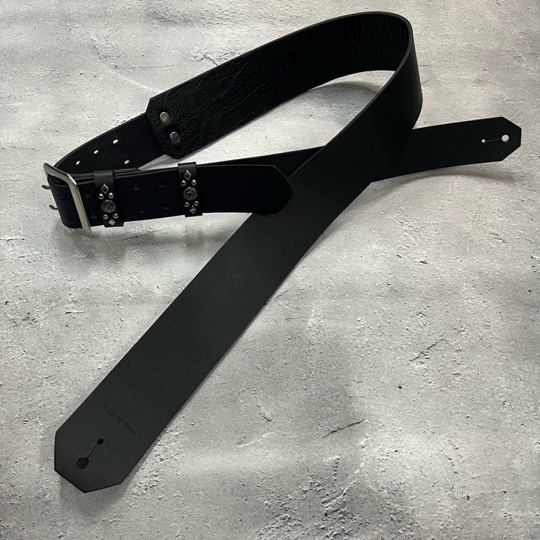 60mm Width Hard Leather Guitar Strap / Standa 60mm Width Hard Leather Guitar Strap / Standa