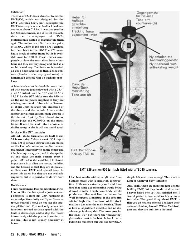 EMT927&930 TURNTABLES | module