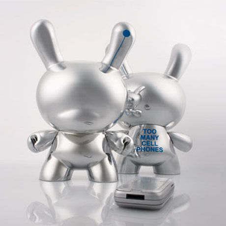 Too Many Cell Phones 8" Dunny Silver Edition by...