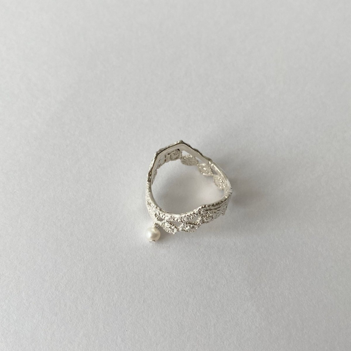 lace dot ring (silver)---003 | flavour