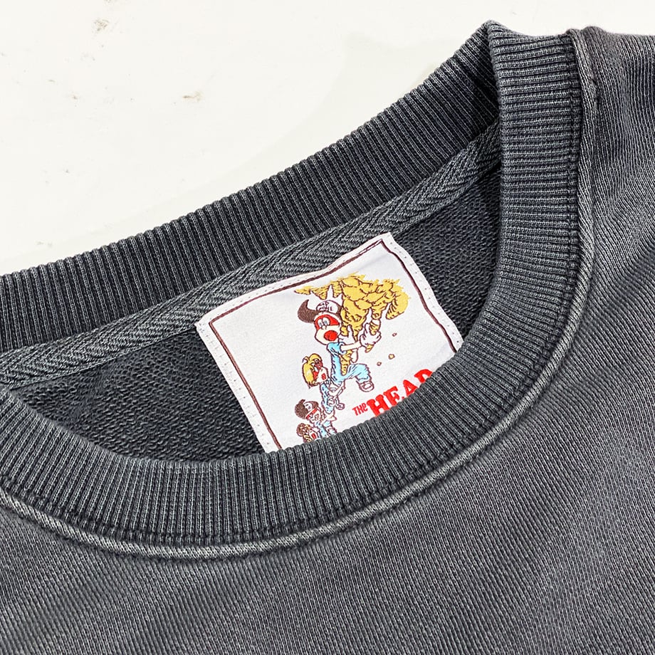 Dr.BROWN BEAR GARMENT-DYE CREWNECK SWEAT | head...