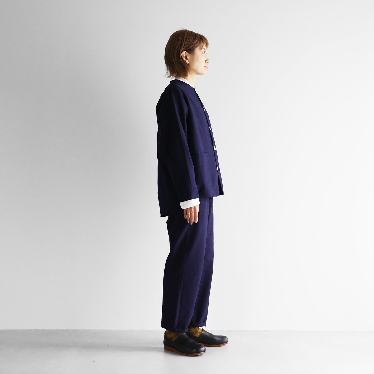 HUIS |スヴィンオックスフォードイージーワークパンツ(フレンチ HUIS |スヴィンオックスフォードイージーワークパンツ(フレンチ