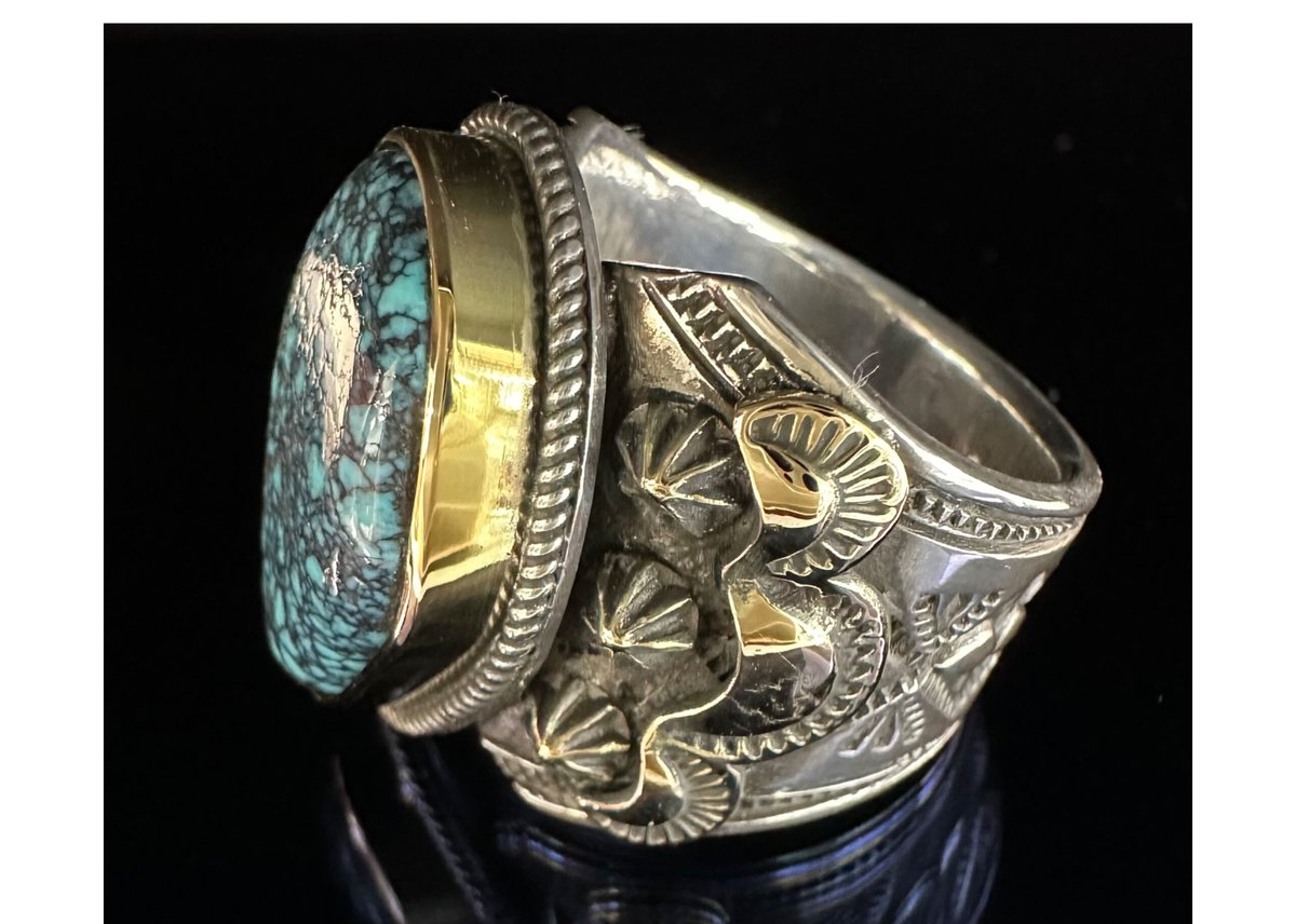Lander Blue turquoise RING(18金コンビ) | Royal Swee...