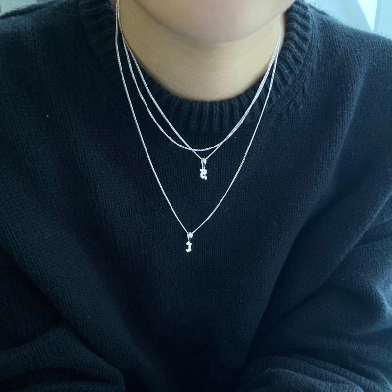 単品】tos initials necklace(チェーン) | yurikaakutsu 単品】tos initials necklace(チェーン) | yurikaakutsu