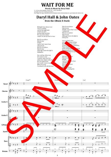 WAIT FOR ME / Daryl Hall & John Oates(ダリル・ホール