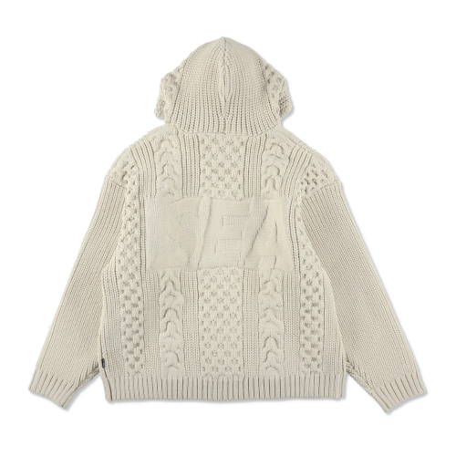 WIND AND SEA / Cable Knit Hooded Sweater | KNOW...