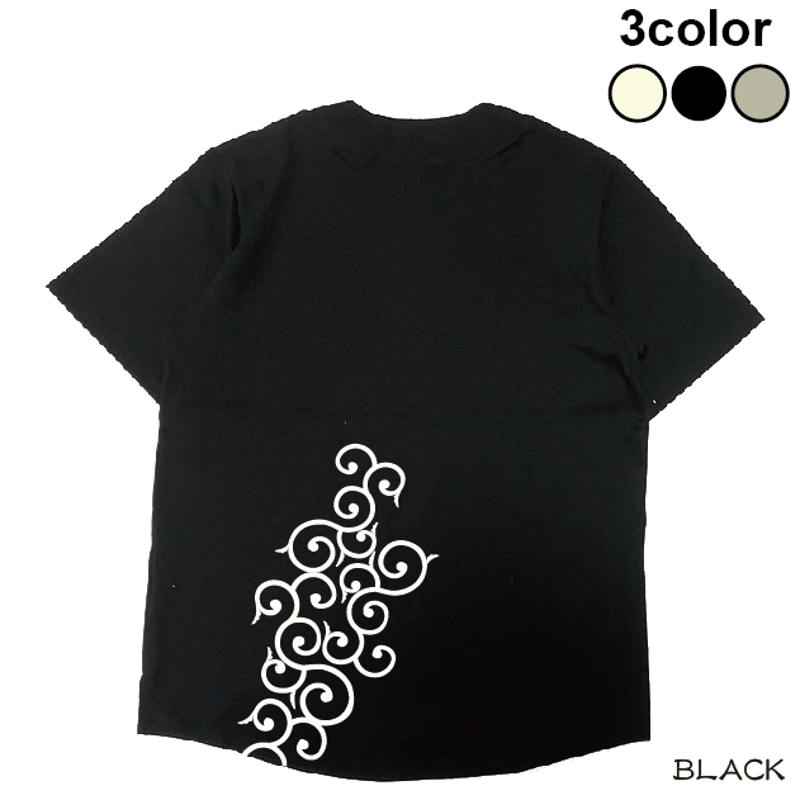 唐草のカットソー半袖ダボ Arabesque cut and sew short sleeve