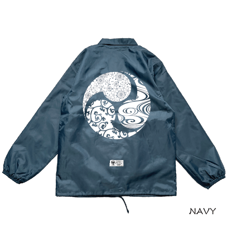 三つ巴のコーチジャケット Japanese family crest coach jacket 三つ巴のコーチジャケット Japanese family crest coach jacket
