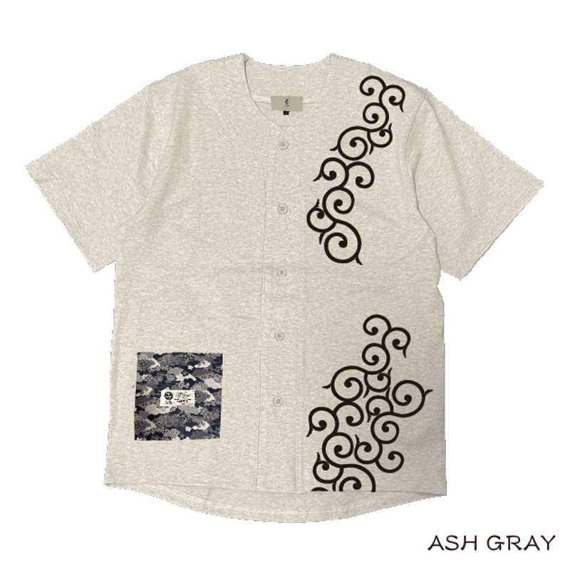 唐草のカットソー半袖ダボ Arabesque cut and sew short sleeve