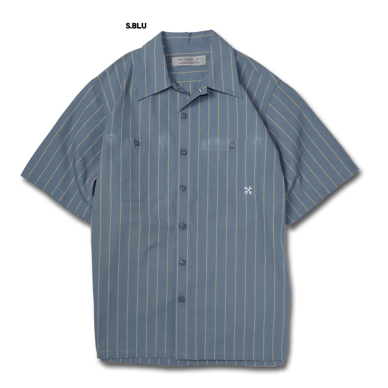 送料無料!!BLUCO(ブルコ) OL-1121 CAMBRAY WORK SHIRT 3色(NVY/BLU/BLK