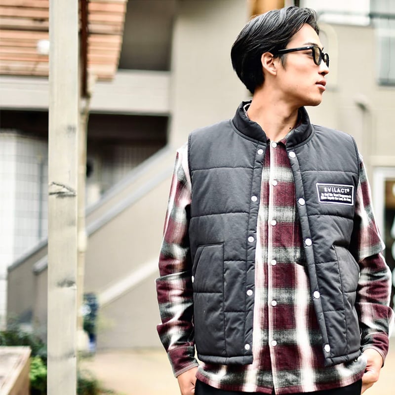 EVILACT(イーブルアクト) 2LAYER PD VEST 3色(Black/Navy/B