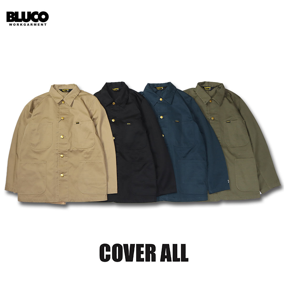 ☆セールプライス!!☆BLUCO(ブルコ) OL-1301 COVER ALL 4色(KHK/ ☆セールプライス!!☆BLUCO(ブルコ) OL-1301 COVER ALL 4色(KHK/