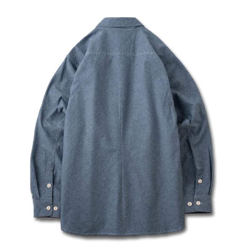 BLUCO(ブルコ) OL-11-121 CHAMBRAY WORK SHIRT 3色(BLK