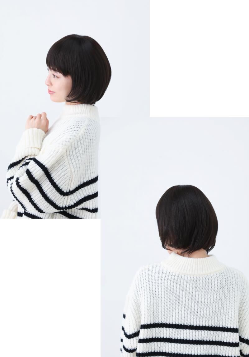 医療用ウィッグ 人毛ミックス 毛付き帽子 女性用 髪付き帽子 ケア帽子