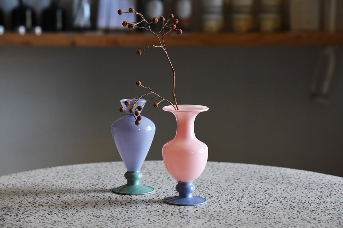 MINI VASE -TWO TONE- amabro アマブロ ミニベース ツートーン フラ...