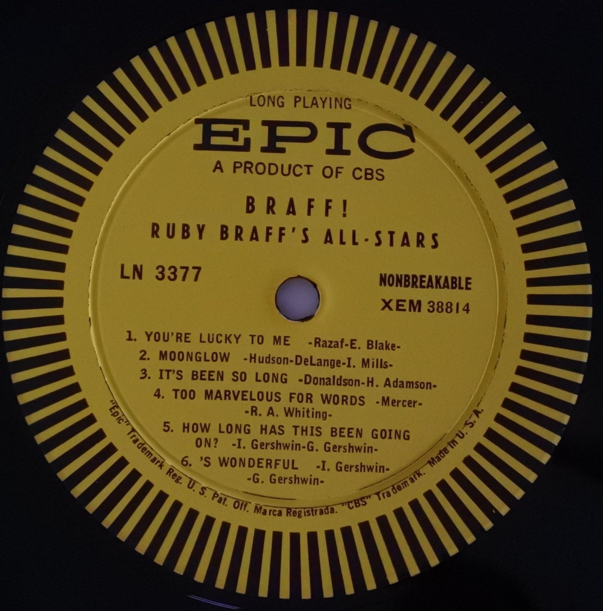 Ruby Braff / Braff!! (Epic LN3377) mono | Recor...