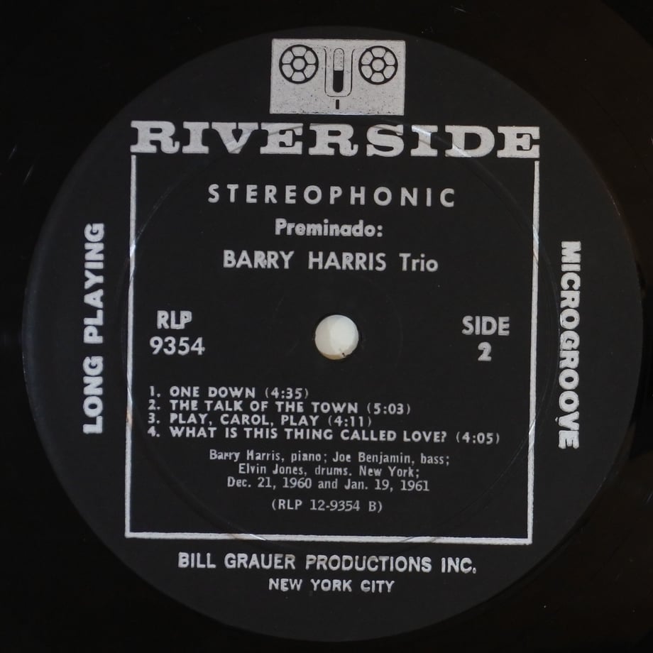 Barry Harris Trio ‎– Preminado （Riverside Reco...