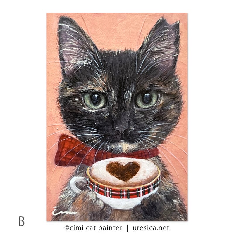 Čimi Cat Painter ポストカード3 | URESICA Čimi Cat Painter ポストカード3 | URESICA