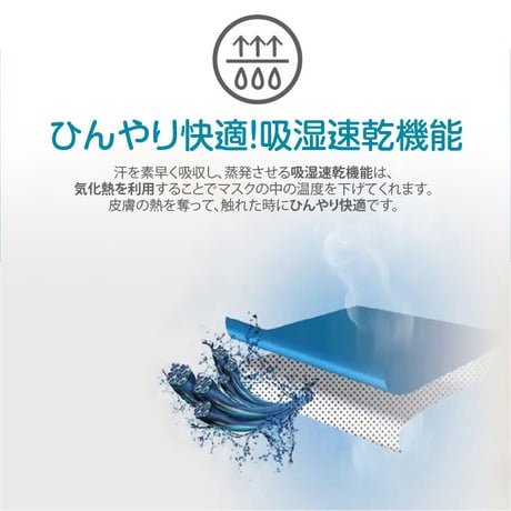 いつでも涼しく爽快な夏用抗菌冷感マスクHYAKKO | eNm