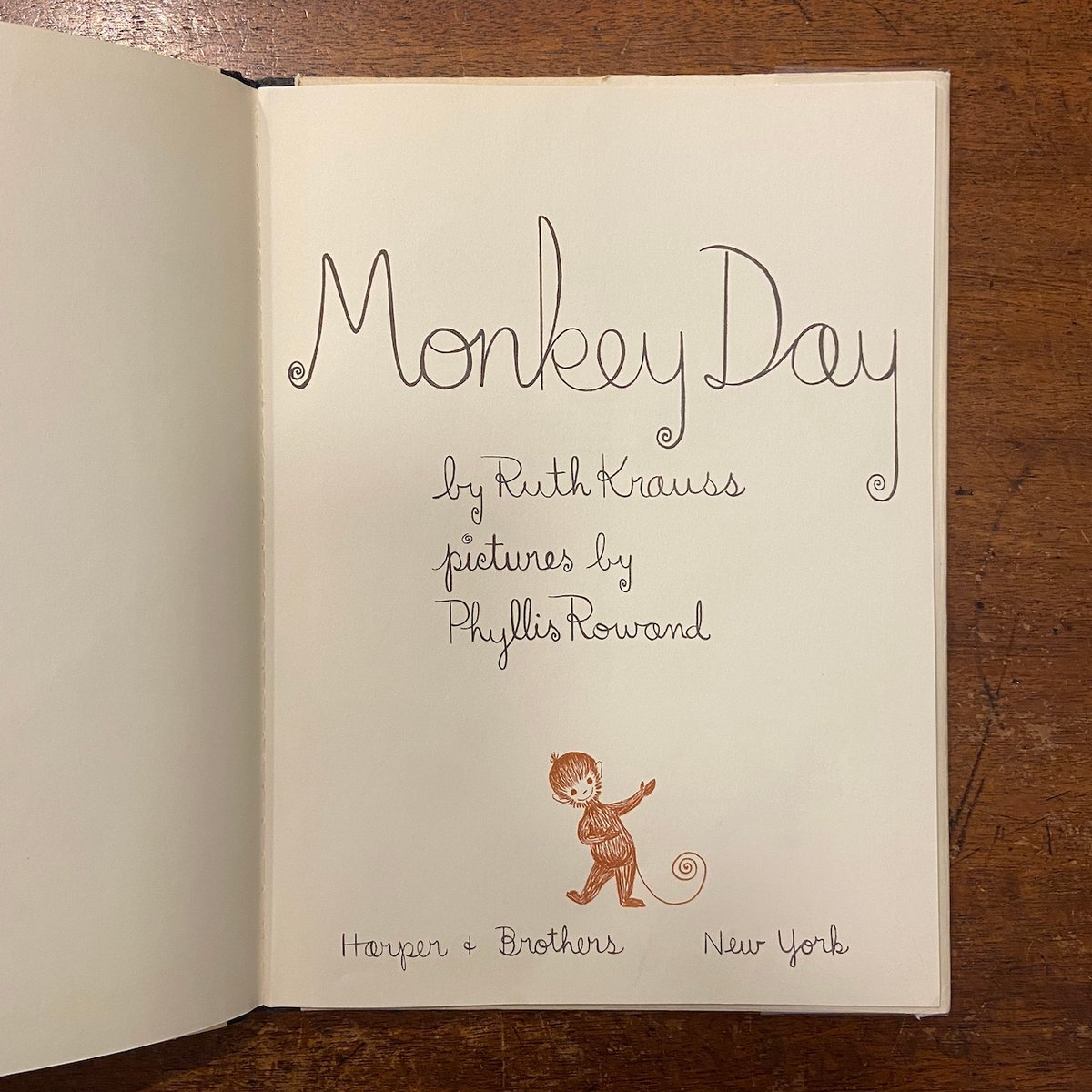 「MONKEY DAY」Ruth Krauss（ルース・クラウス） Phyllis Rowan...