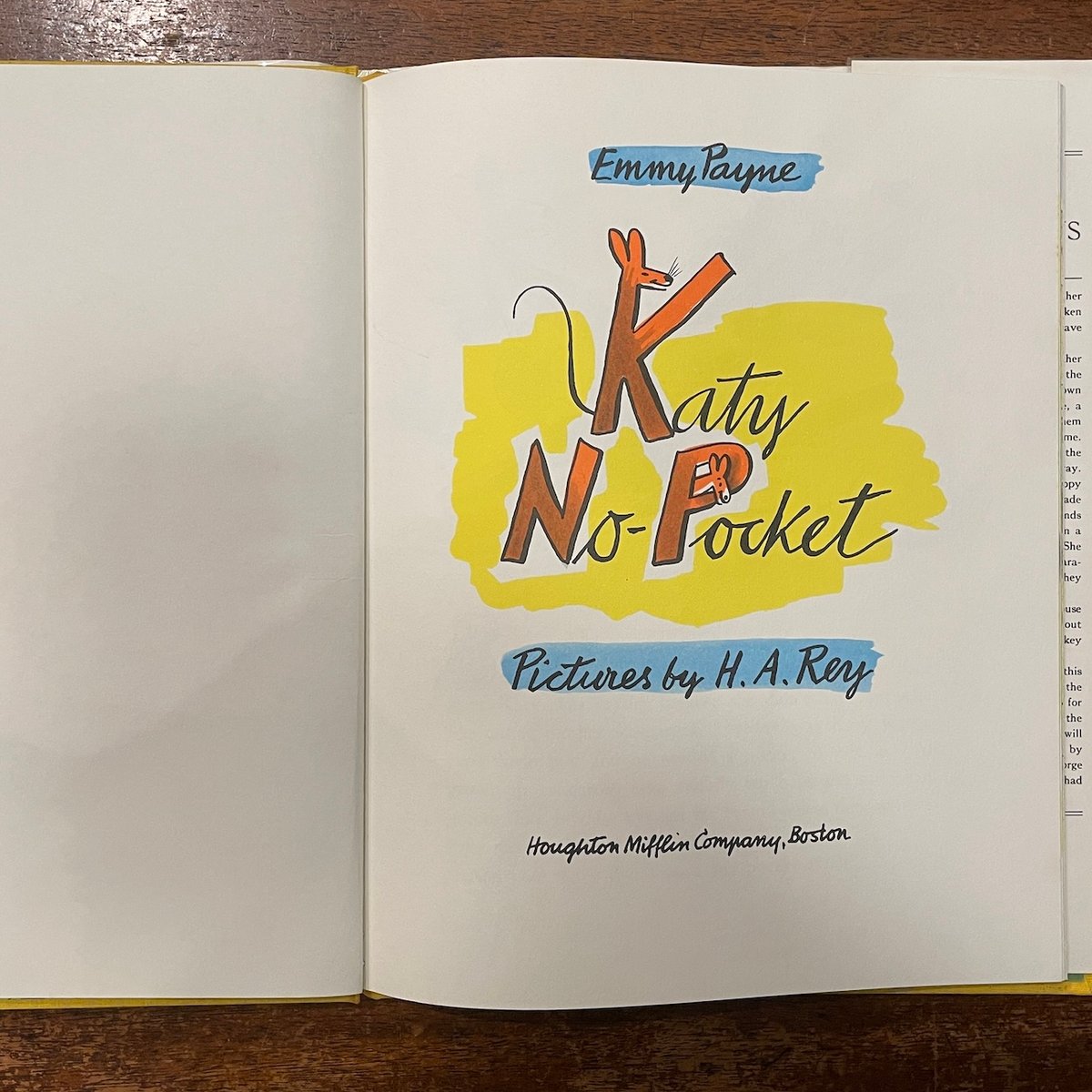 「Katy No-pocket」Emmy Paynet H. A. Rey | Froberg...