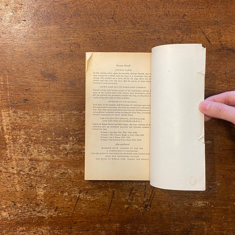 「Nineteen Eighty-Four（1984）」George Orwell（ジョージ・...