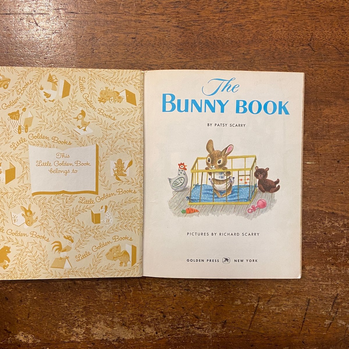「The Bunny Book（1968年）」Patsy Scarry Richard Sca...