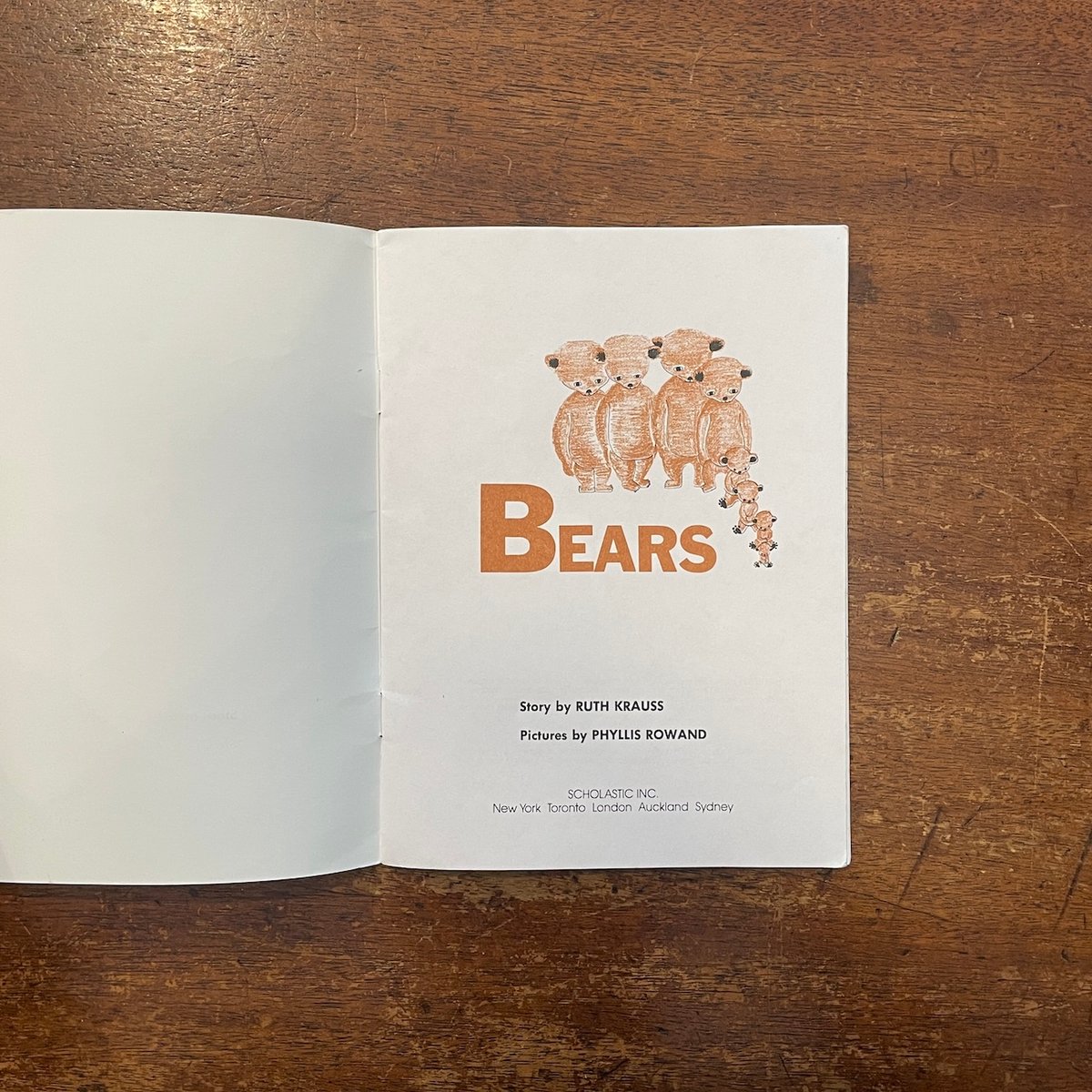 「BEARS」Ruth Krauss（ルース・クラウス） Phyllis Rowand | F...