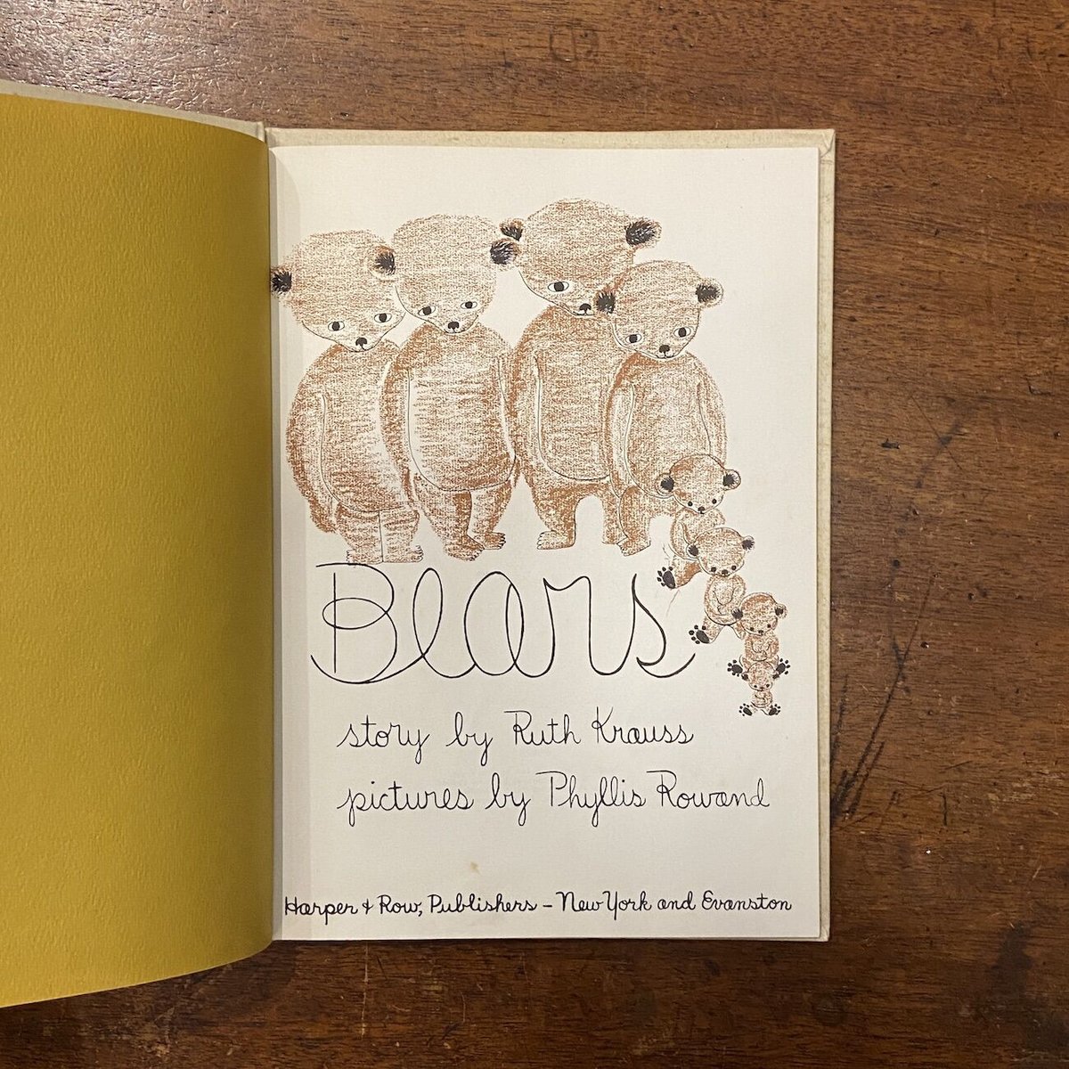 「BEARS」Ruth Krauss（ルース・クラウス） Phyllis Rowand | F...