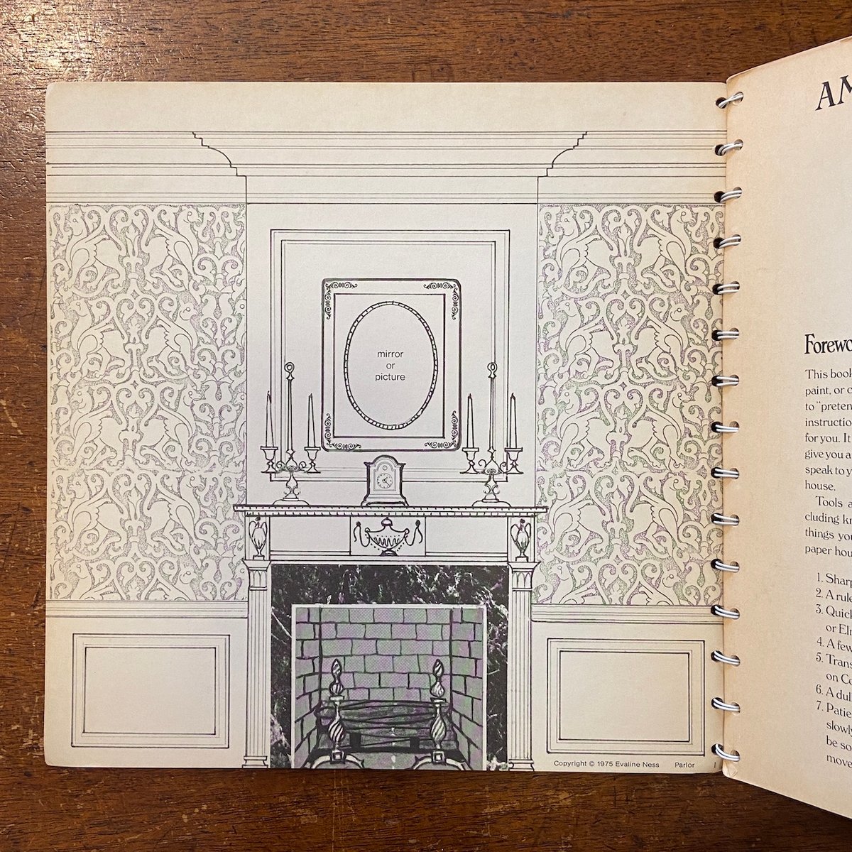 「AMERICAN COLONIAL PAPER HOUSE：To cut out and c...