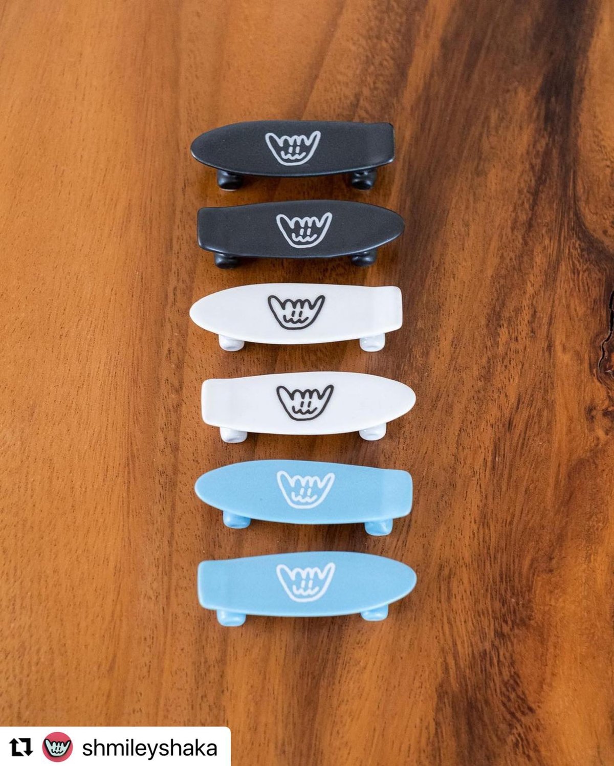 Shmiley Shaka Skate Board Chopstick Rest /Mat B...