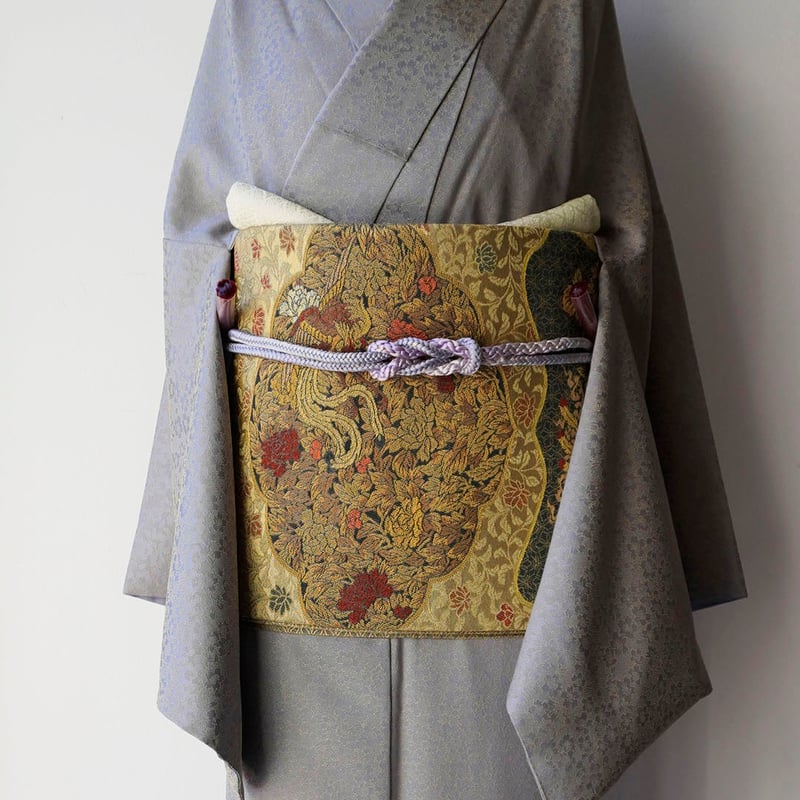 ふくろ帯】紋屋井関 御寮織鳳凰文ふくろ帯 桐箱入り | 大山 ふくろ帯】紋屋井関 御寮織鳳凰文ふくろ帯 桐箱入り | 大山
