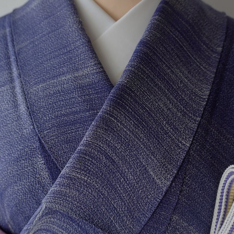 袷】青藍色系 刷毛目風 小紋 | 大山キモノ・ちぇらうなぼるた 袷】青藍色系 刷毛目風 小紋 | 大山キモノ・ちぇらうなぼるた
