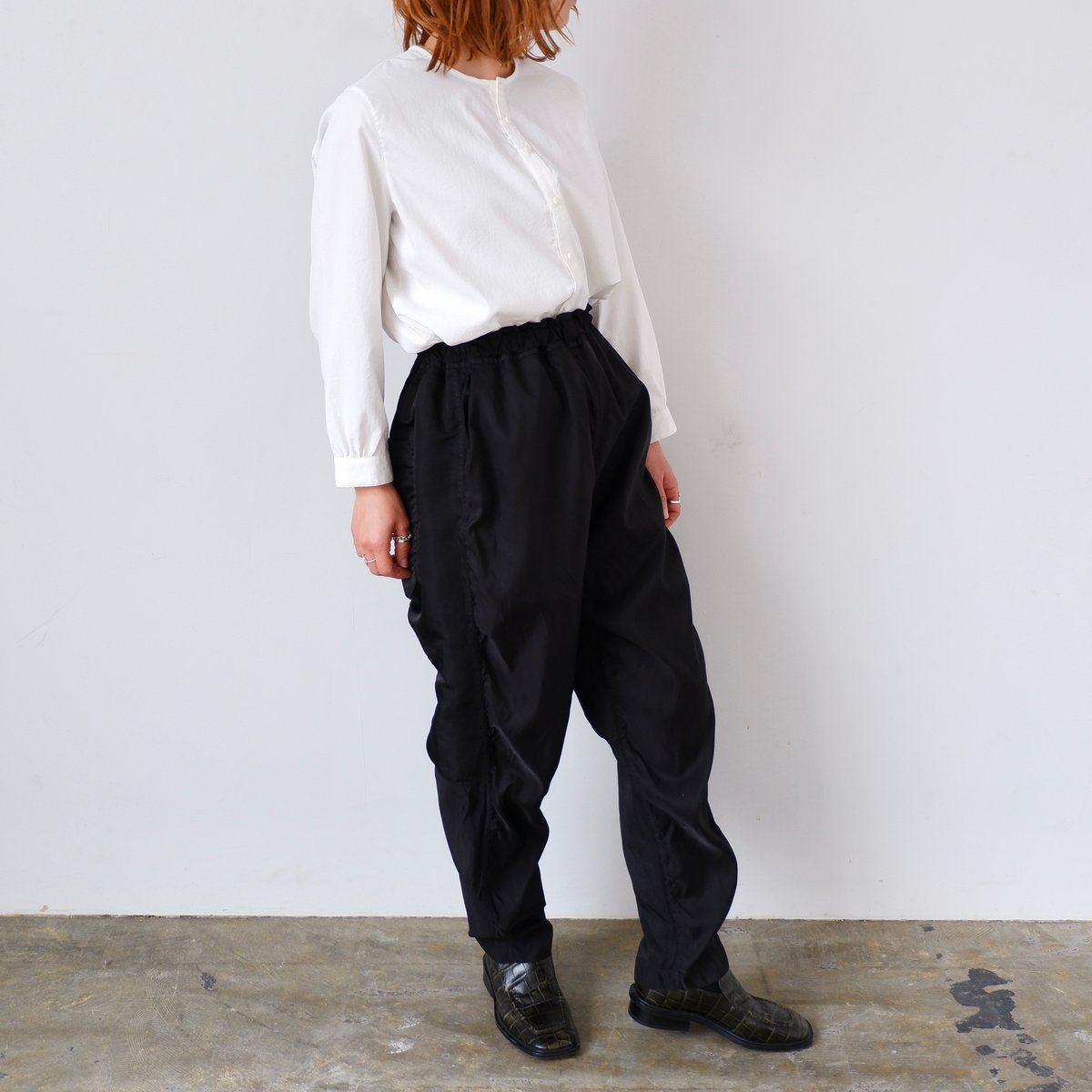 DDUD シュリンクナイロンツイル / 切り替えパンツ / black / 5 DDUD シュリンクナイロンツイル / 切り替えパンツ / black / 5