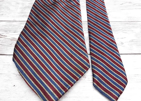 【菱屋の貴重なヴィンテージネクタイ】HISHIYA Traditional ストライプ柄ネク...