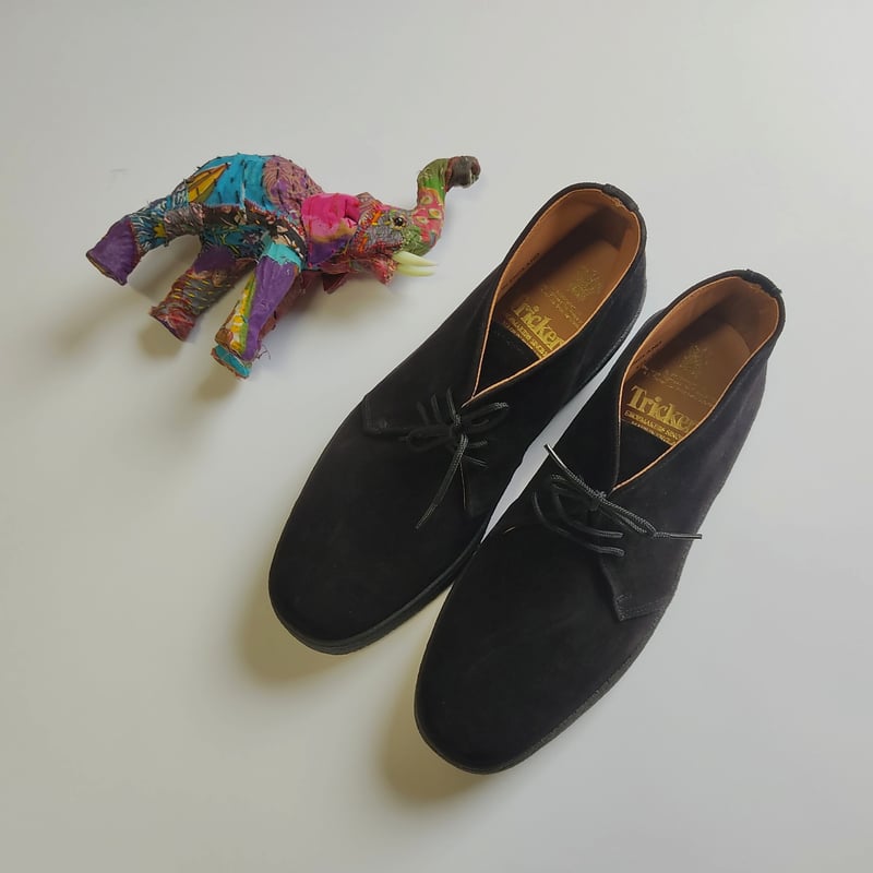 TRICKER'S】MUD GUARD CHUKKA BOOT/BLACK | bliss- TRICKER'S】MUD GUARD CHUKKA BOOT/BLACK | bliss-