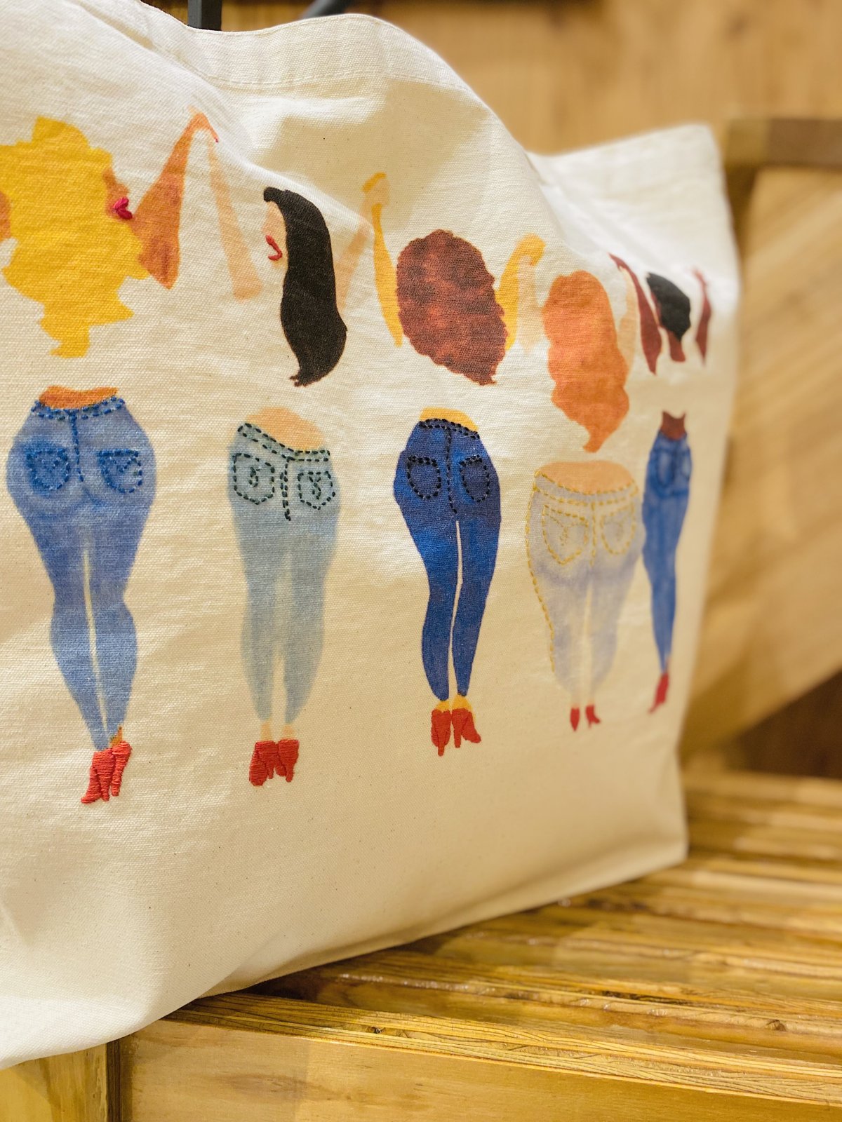 Booty Tote Bag (L) | little funny face Booty Tote Bag (L) | little funny face