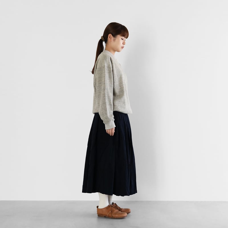 HUIS×yohaku吊り編み&茶綿スウェットプルオーバー(トップ糸 HUIS×yohaku吊り編み&茶綿スウェットプルオーバー(トップ糸