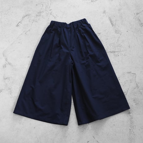 やわらかコットンスカートパンツ（ダークネイビー）【ユニセックス】505 | HUIS onli...