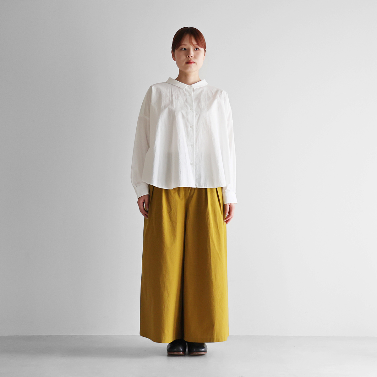 オーガニックコットンスカートパンツ（ピクルス）【ユニセックス】505 | HUIS onlin...